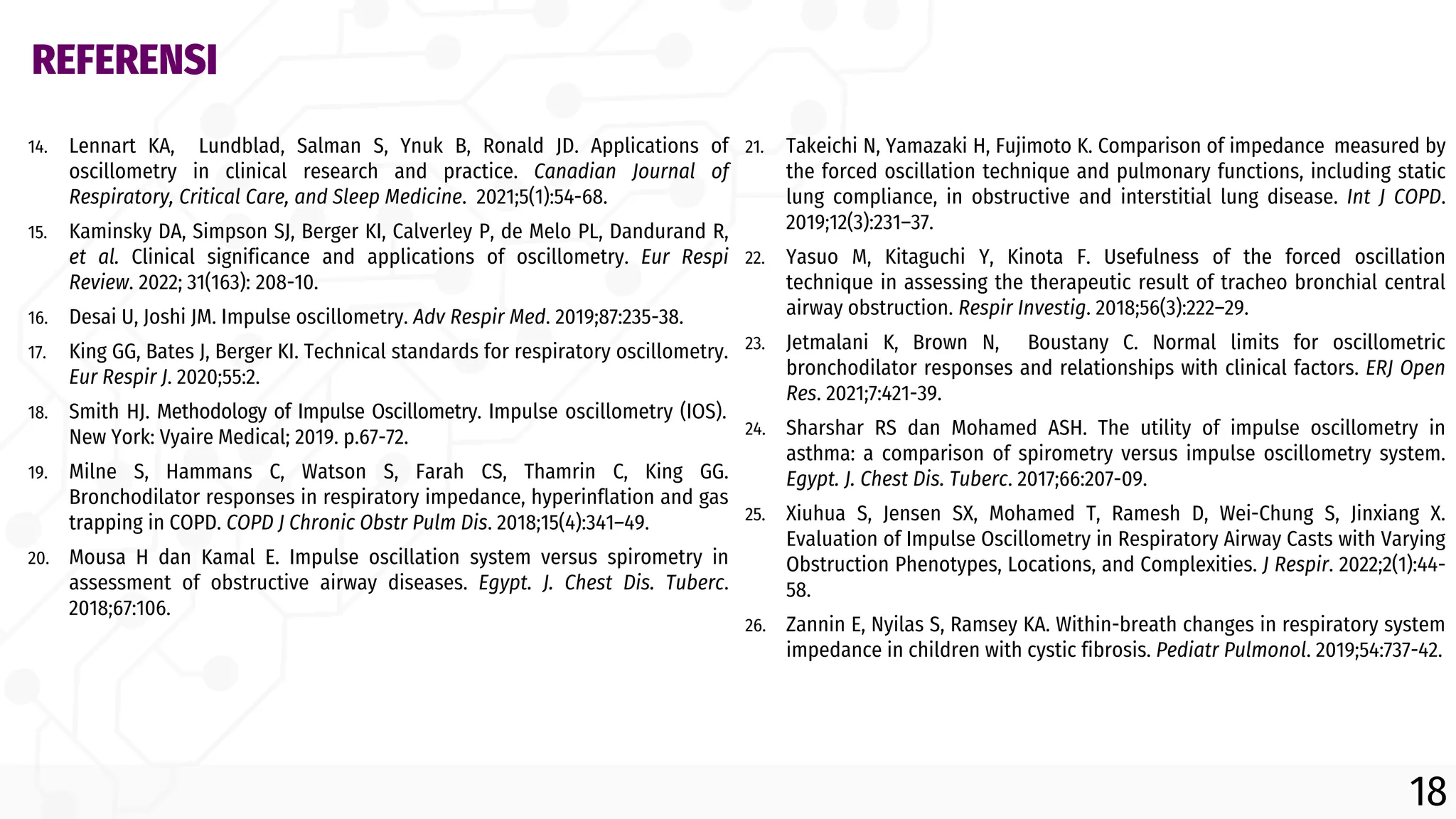 oscillometry for assessing lung function | PDF