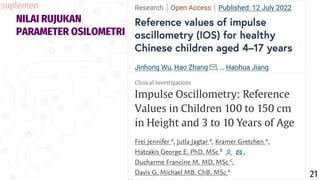 oscillometry for assessing lung function | PDF