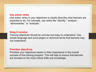 Training Methods and Training Objectives | PPT