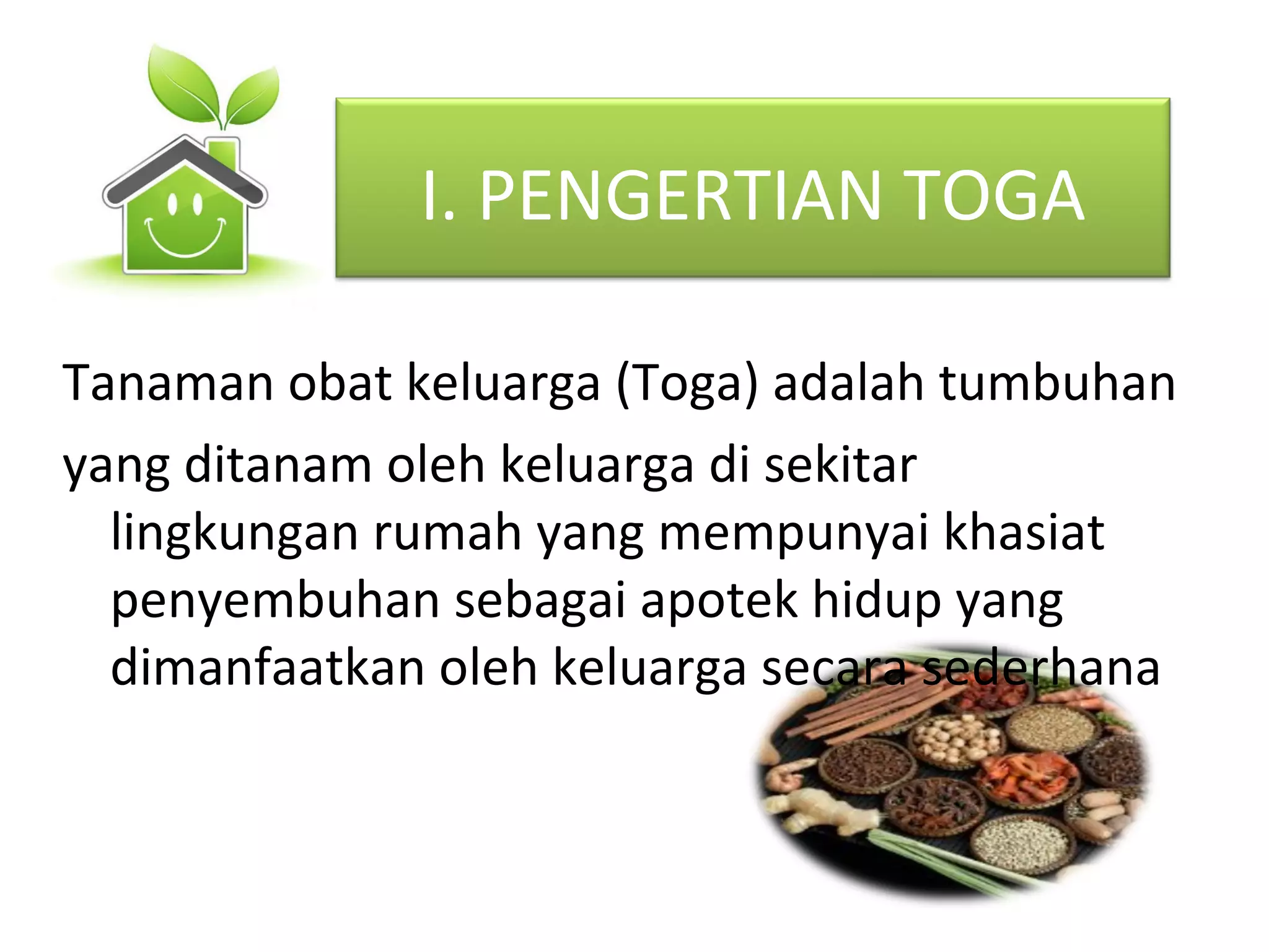 Ppt Tanaman Obat Keluarga ( TOGA) | PPT