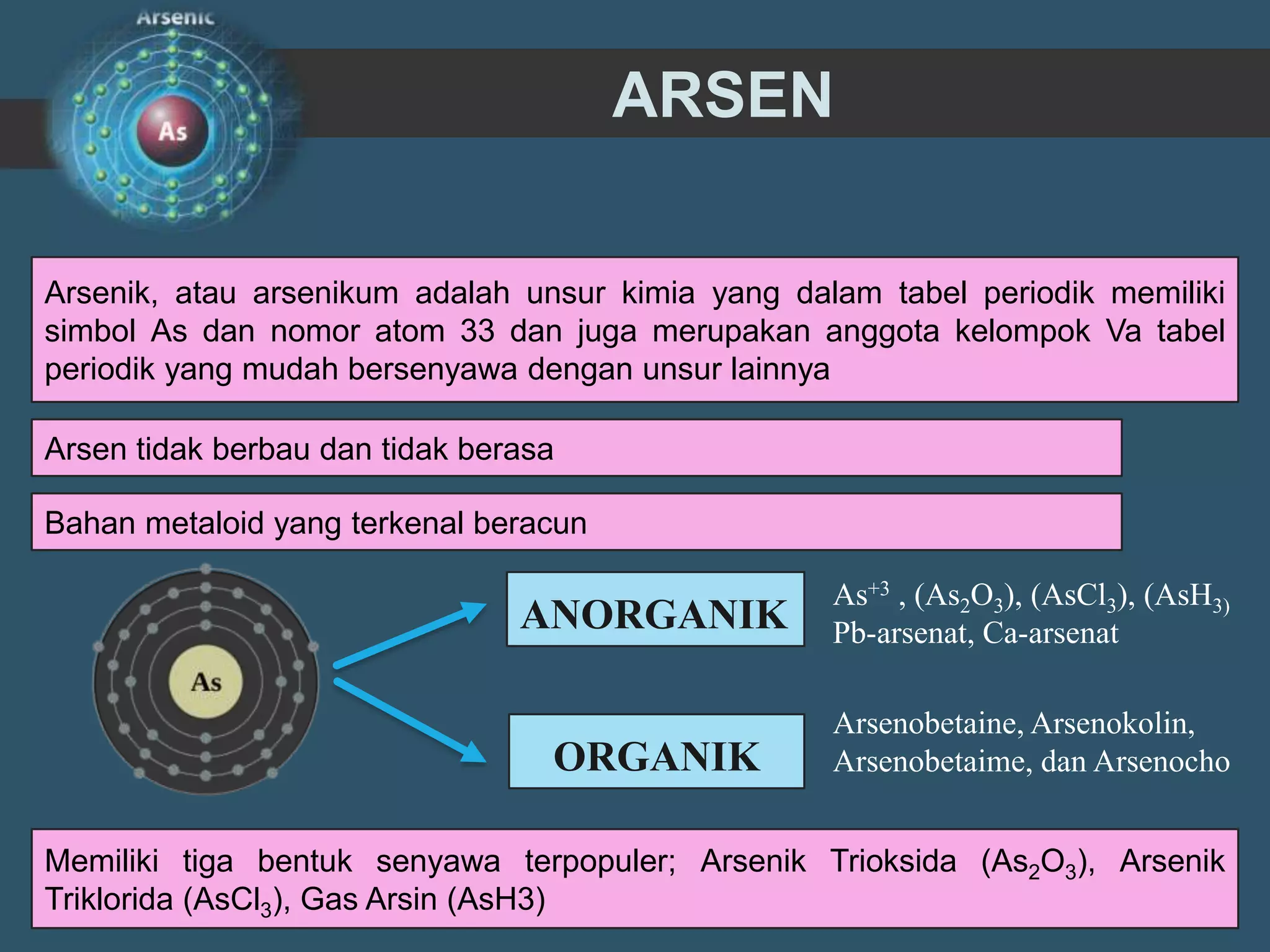 TOKSIKOLOGI ARSEN | PPTX