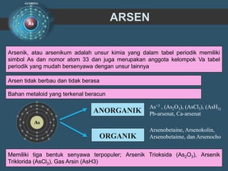 TOKSIKOLOGI ARSEN | PPTX