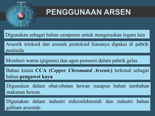 TOKSIKOLOGI ARSEN | PPTX