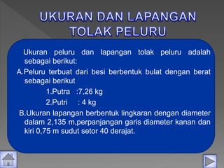 contoh PPT Penjas Materi Tolak Peluru atletik | PPTX
