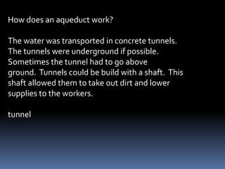 design of aqueduct | PPTX | Geography | Science