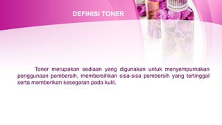 Ppt toner | PPTX