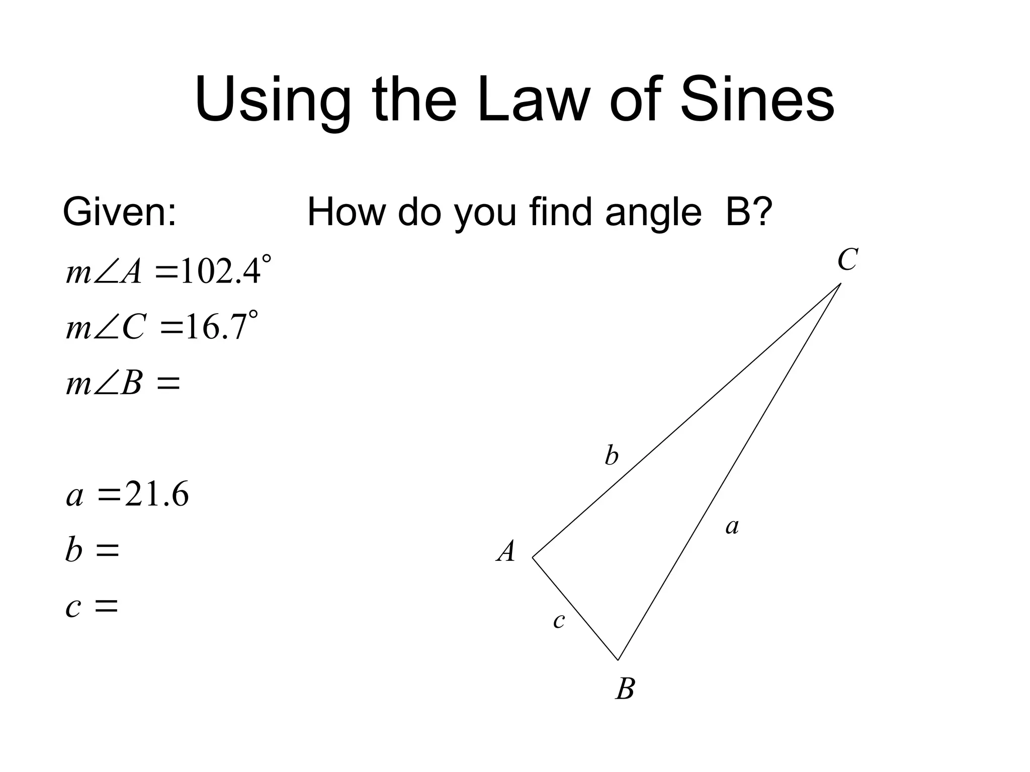 PPT Topic 1-Law of Sines.ppt with formulas | PPT