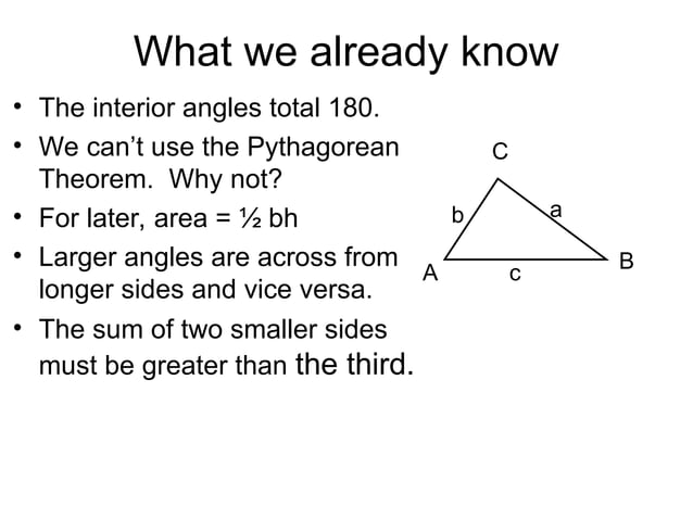 PPT Topic 1-Law of Sines.ppt with formulas | PPT