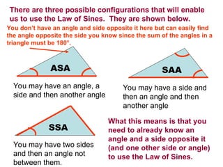PPT Topic 1-Law of Sines.ppt with formulas | PPT