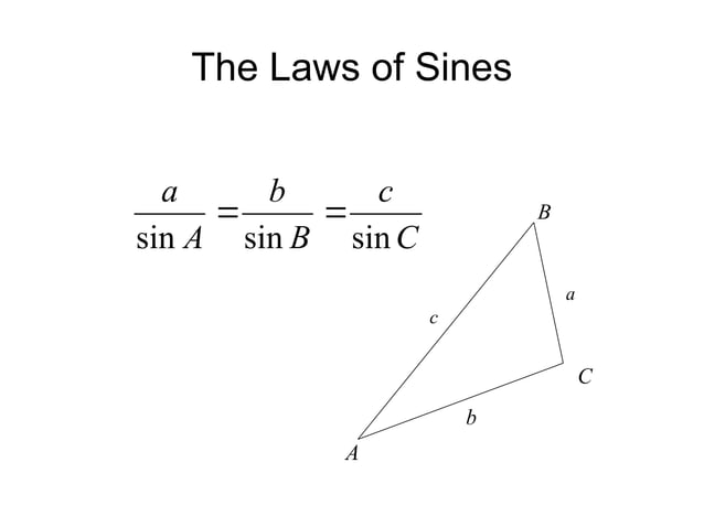 PPT Topic 1-Law of Sines.ppt with formulas | PPT