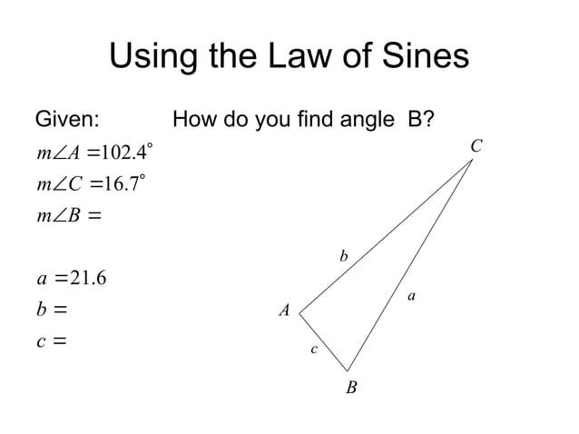 PPT Topic 1-Law of Sines.ppt with formulas | PPT