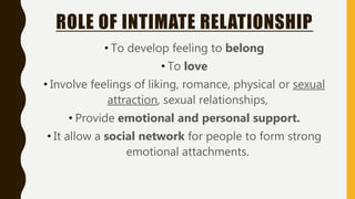 Nature and Role of Relationship | PPTX
