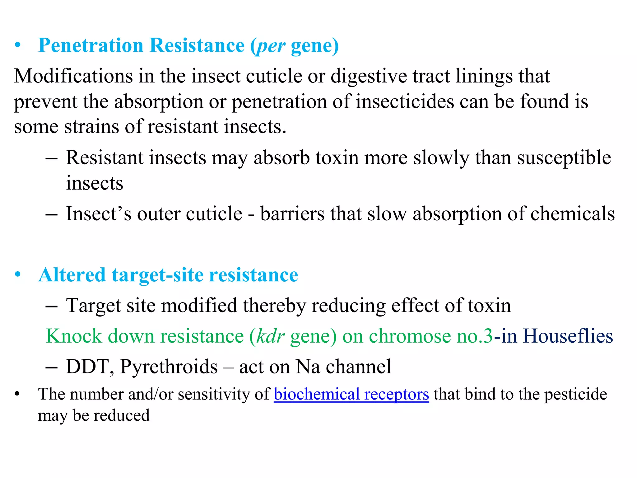 pest resistance to insecticides | PPTX