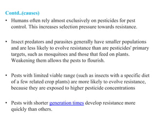 pest resistance to insecticides | PPTX