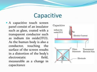Touch Sreen Technology In Mobiles | PPTX