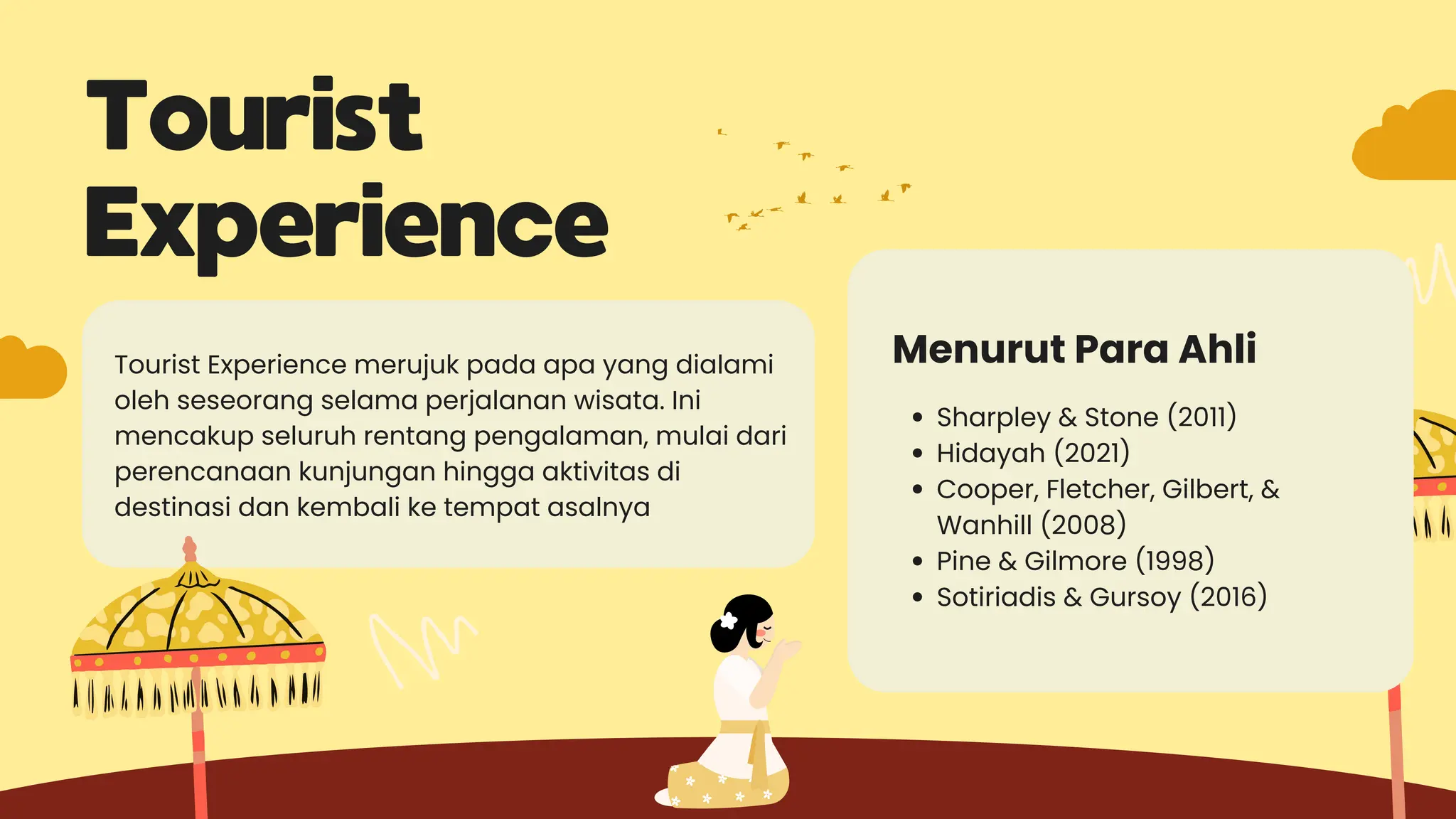 Materi Presentasi Tourist Experience - Universitas Primakara | PDF