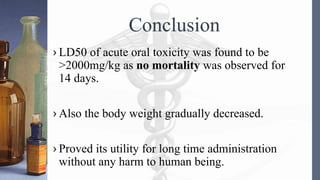 Ppt toxicity evalution | PPTX