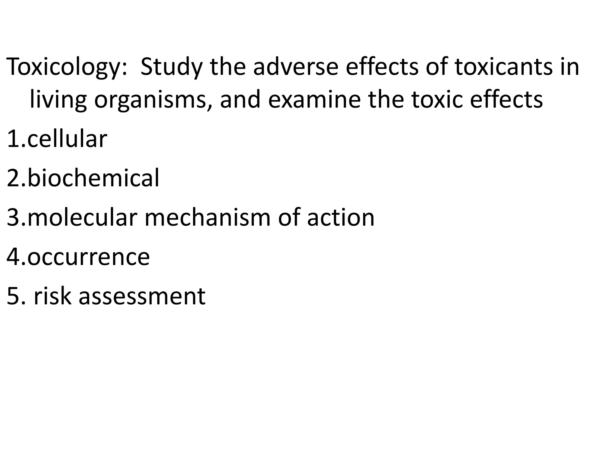 Ppt toxicology | PPTX