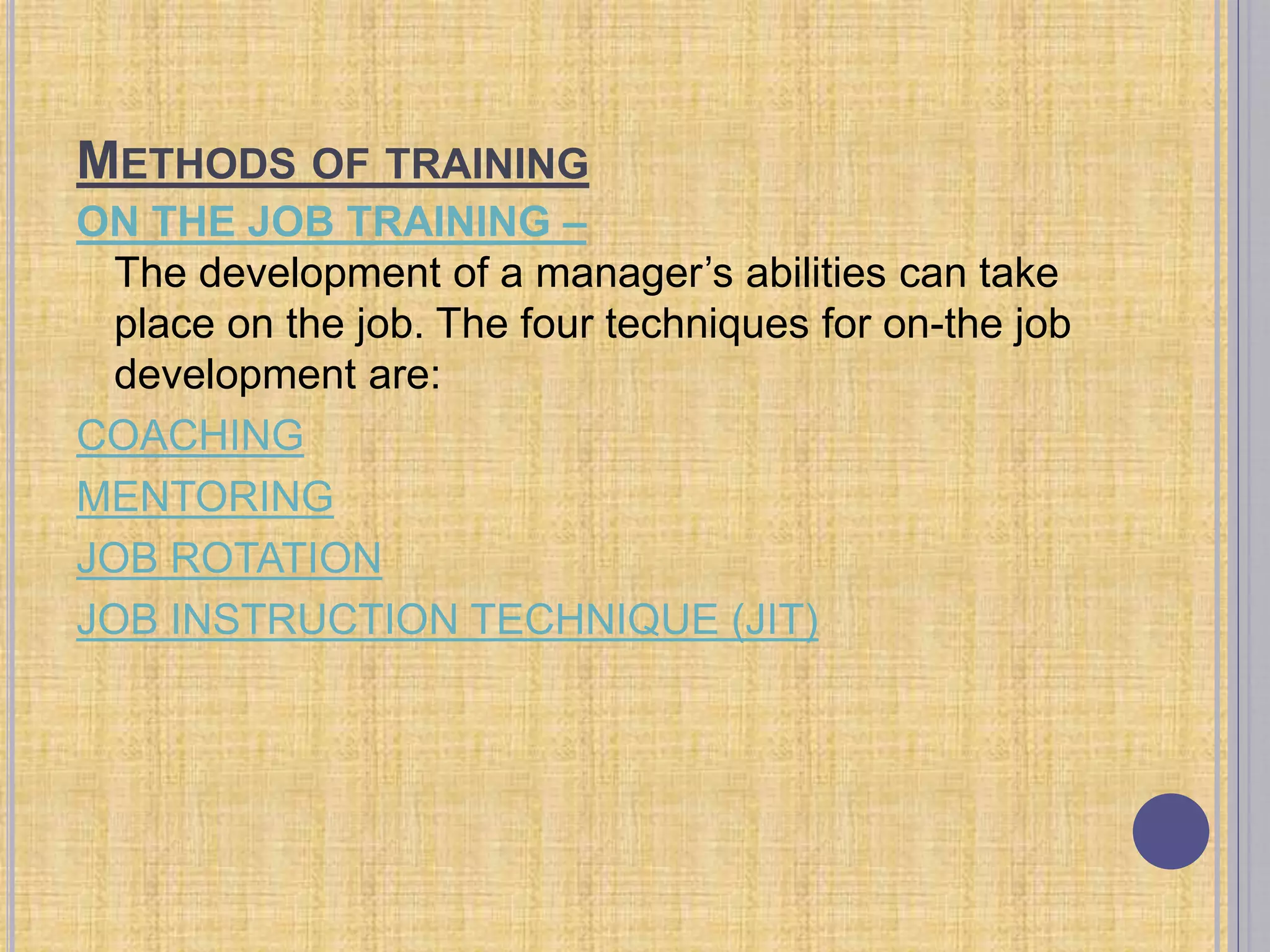 Training & its types | PPTX