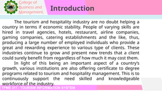 PowerPoint Presentation for Tourism Students | PPTX