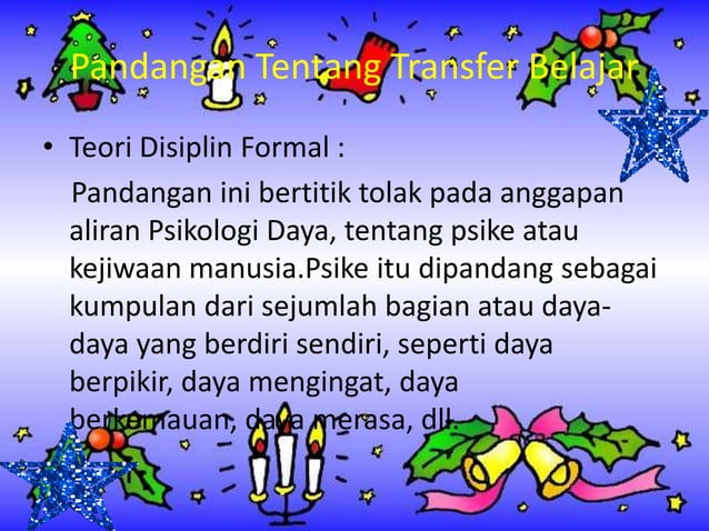 Ppt transfer belajar | PPTX