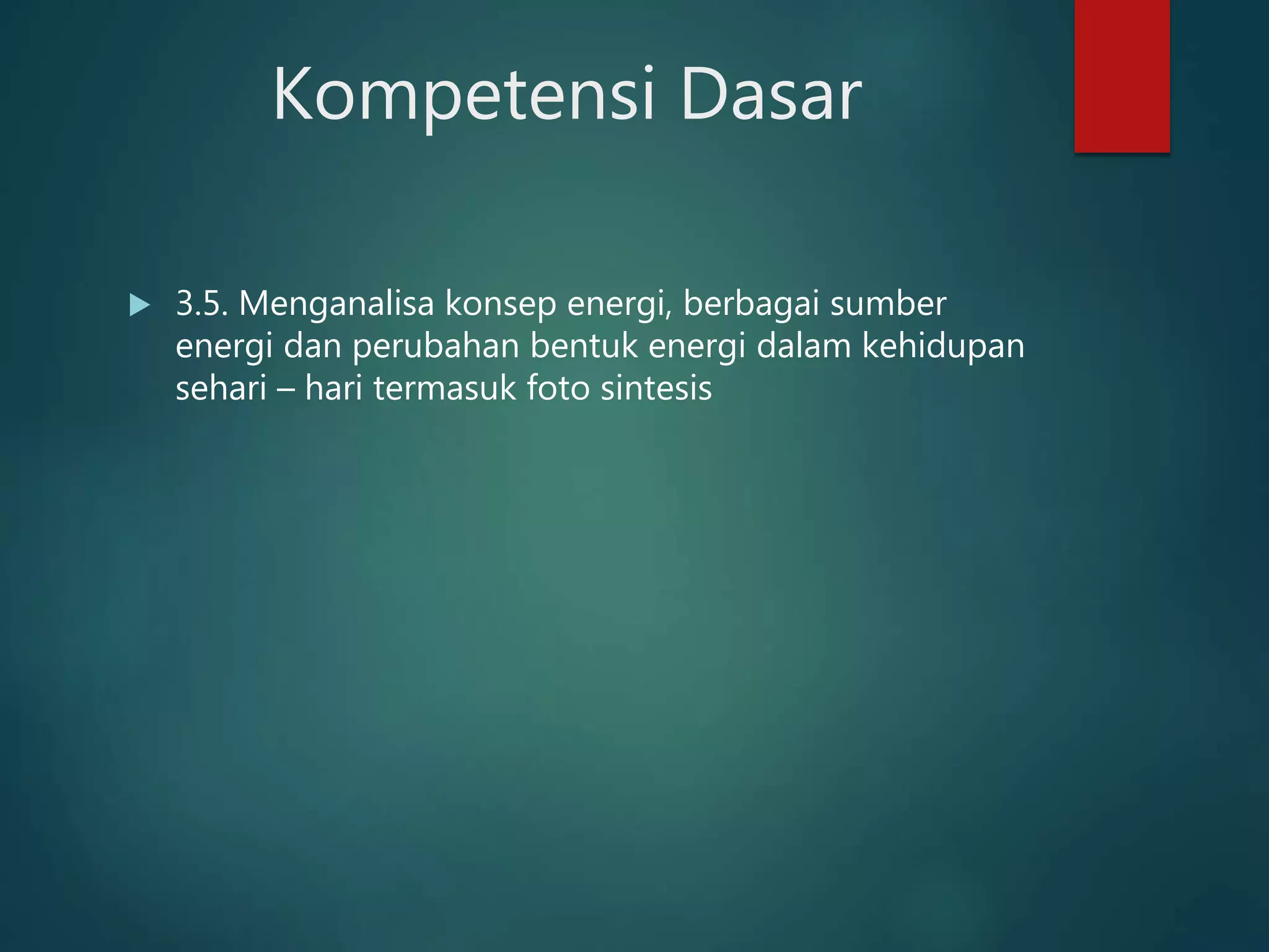 Ppt transformasi energi | PPTX
