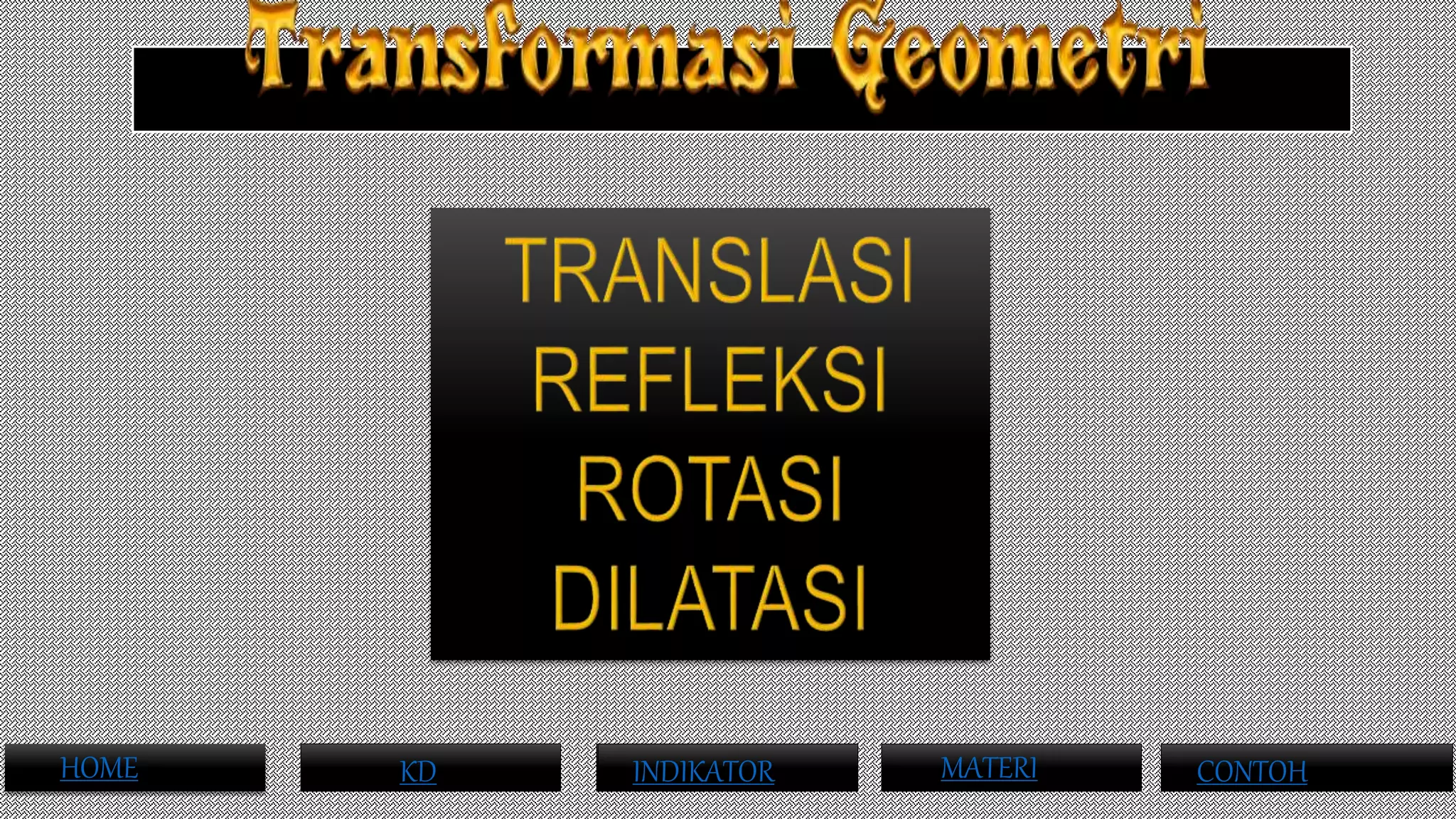 Ppt transformasi geometri | PPTX