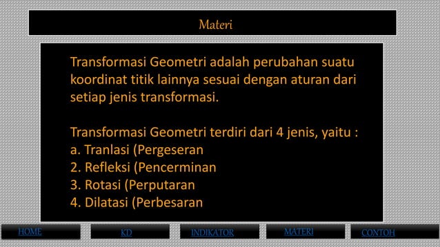 Ppt transformasi geometri | PPTX