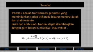 Ppt transformasi geometri | PPTX