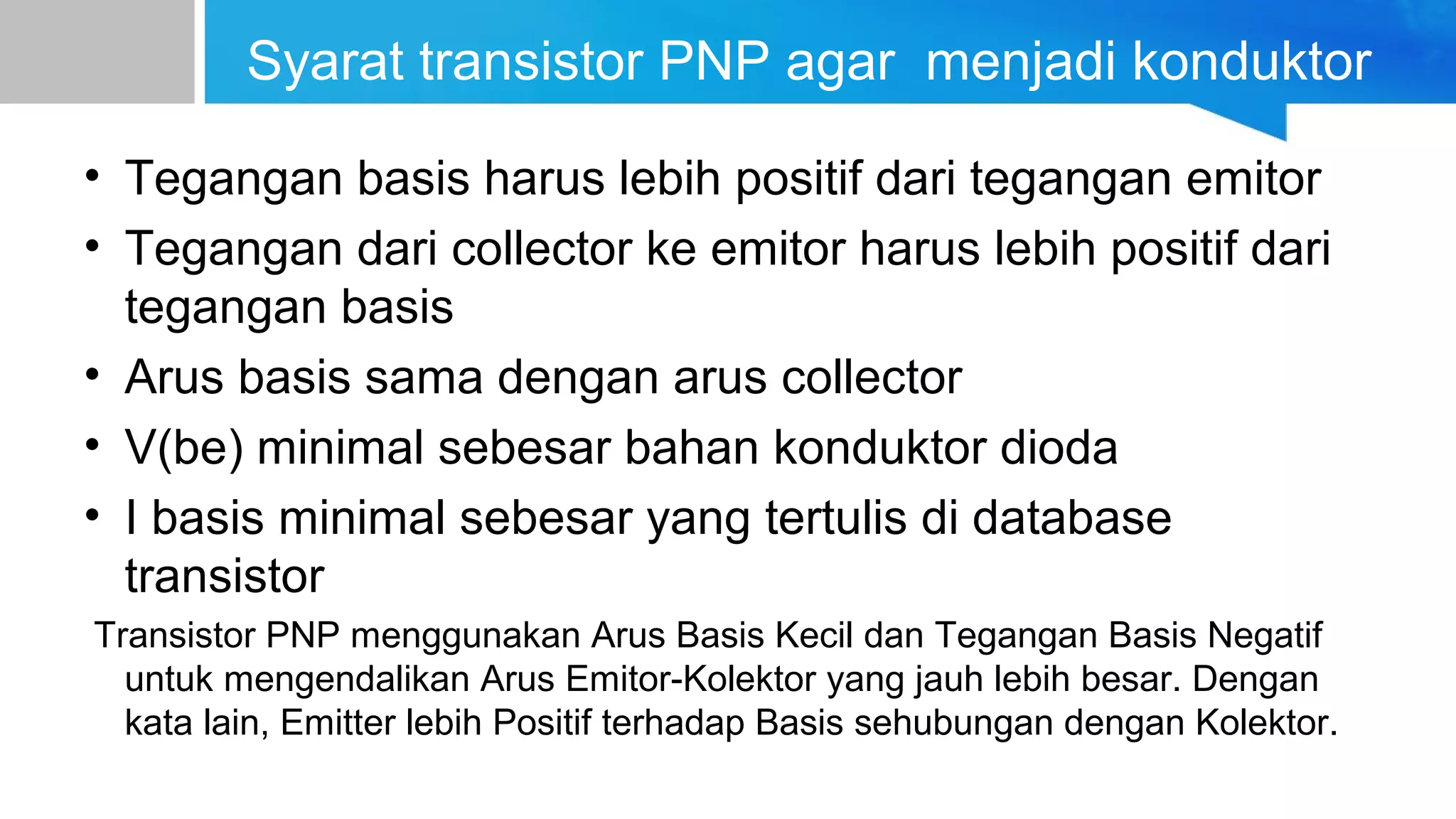 Transistor PNP | PPT