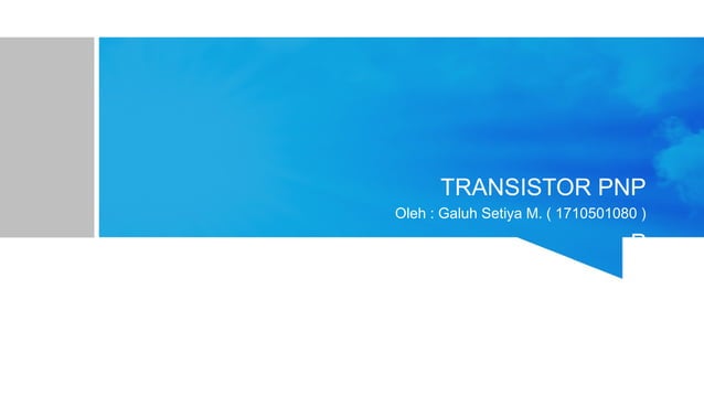 Transistor PNP | PPT