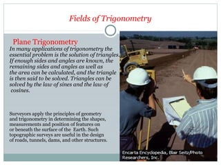 trigonometry and applications | PPT