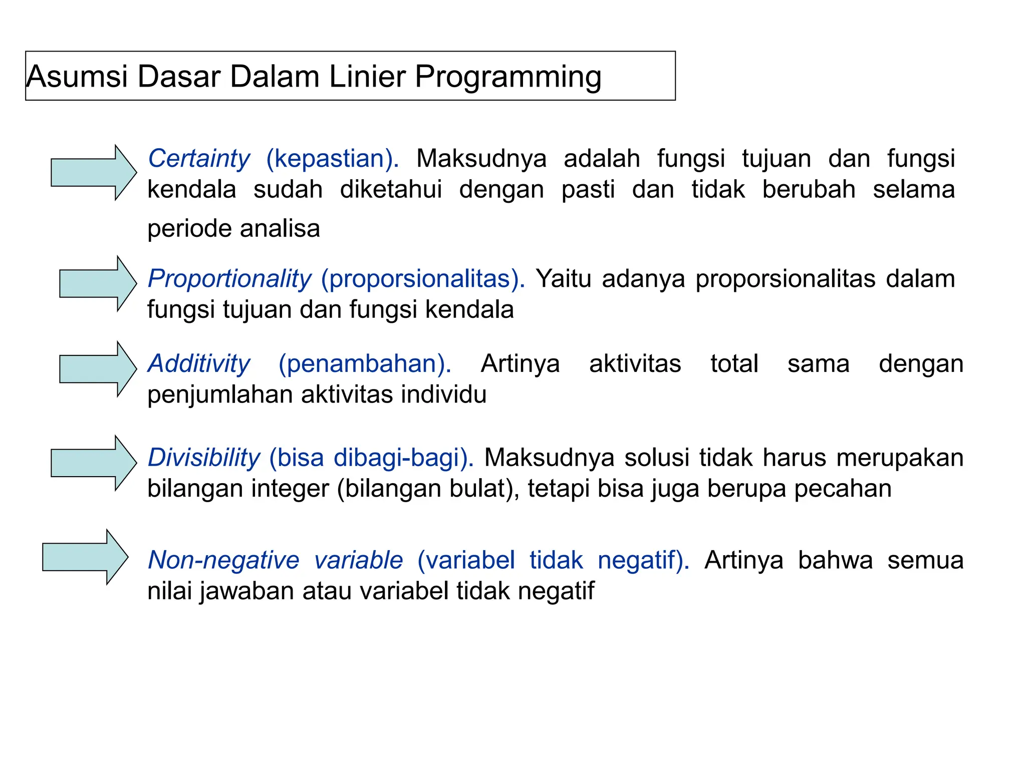 Mata Kuliah Teknik Riset Operasional S1 P | PPTX