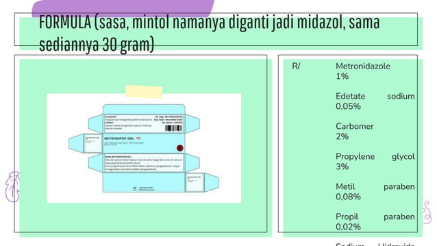 PPT TSF CAIR DAN SEMISOLID GEL METRONIDAZOLE.pptx