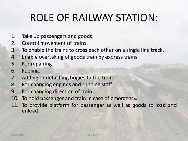 planning of central railway station | PPTX