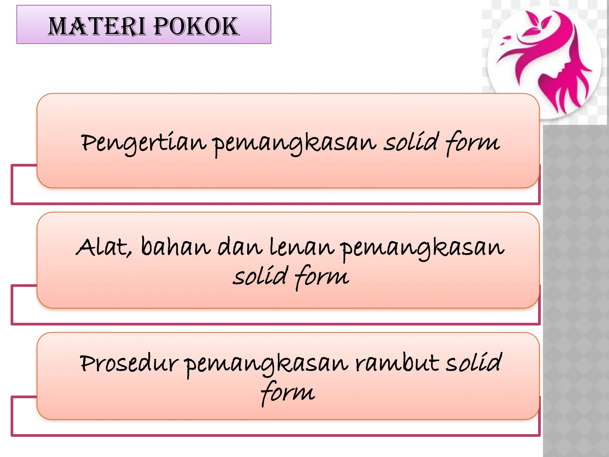 Contoh pemangkasan rambut solid untuk model Rambut | PPTX