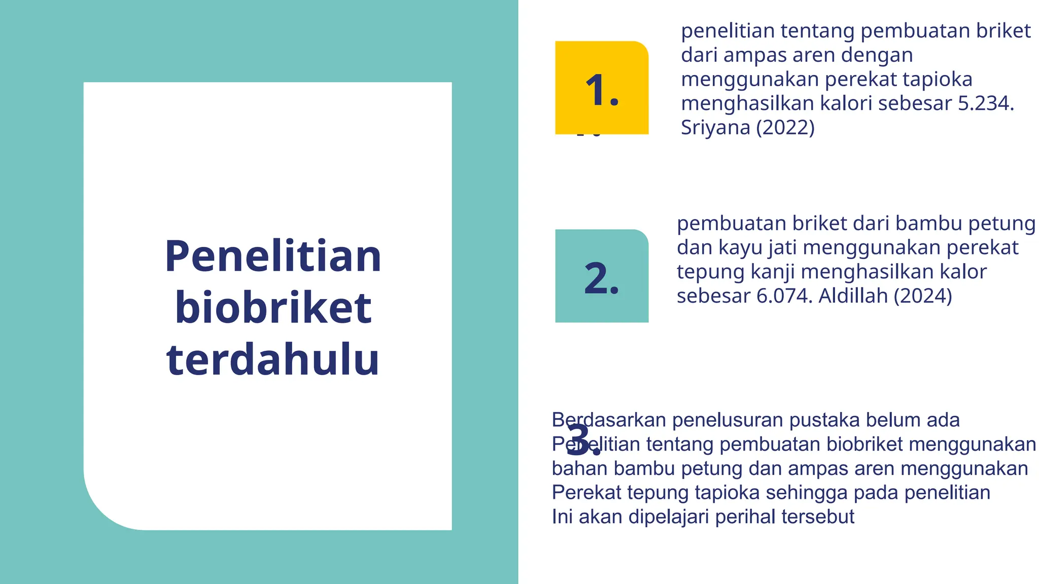 pembuatan biobriket dari bambu petung dan ampas aren menggunakan perekat tepung tapioka | PPTX