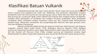 GEOLOGI REKAYASA - BATUAN VULKANIK DAN LAIN-LAIN | PPTX