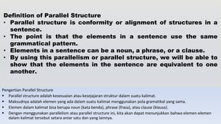 PPT parallel structure dan Preposition of time | PPTX