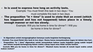PPT parallel structure dan Preposition of time | PPTX