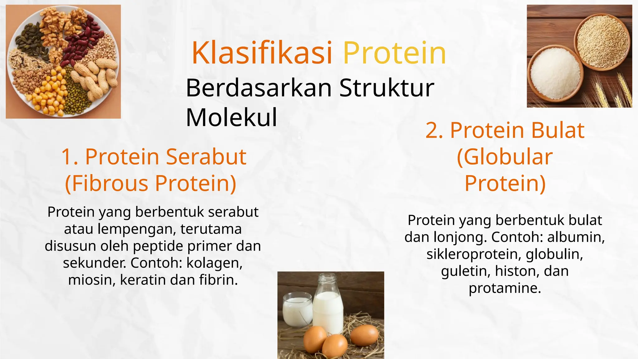 PowerPoint Kimia Komponen Pangan Protein | PPTX