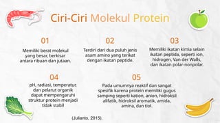 PowerPoint Kimia Komponen Pangan Protein | PPTX