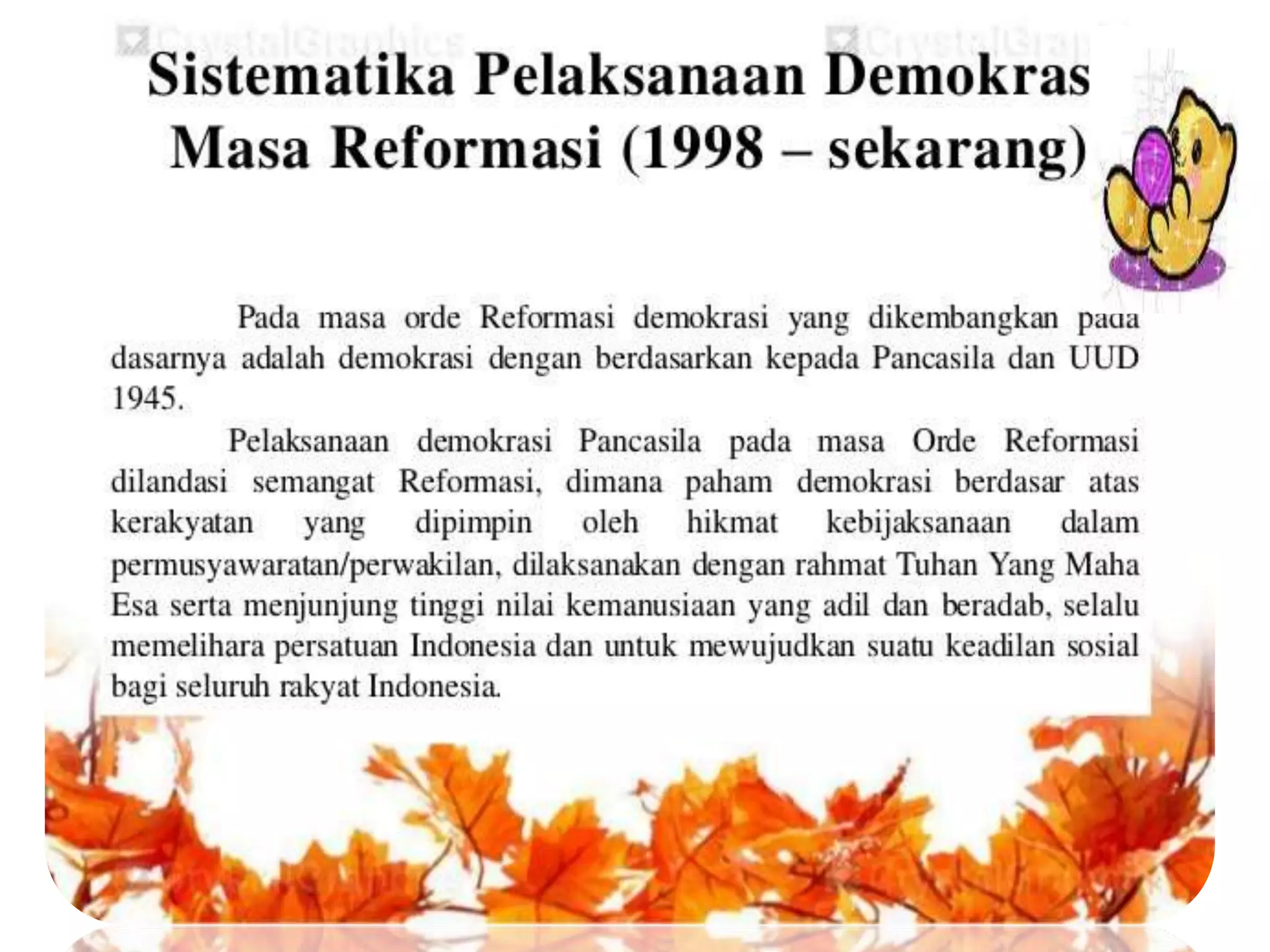 Demokrasi pada Era Reformasi | PPTX