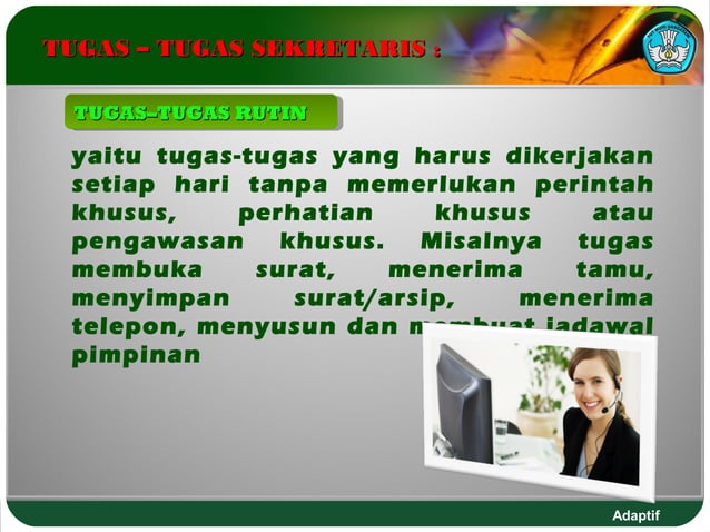 Ppt tugas sekretaris | PPT