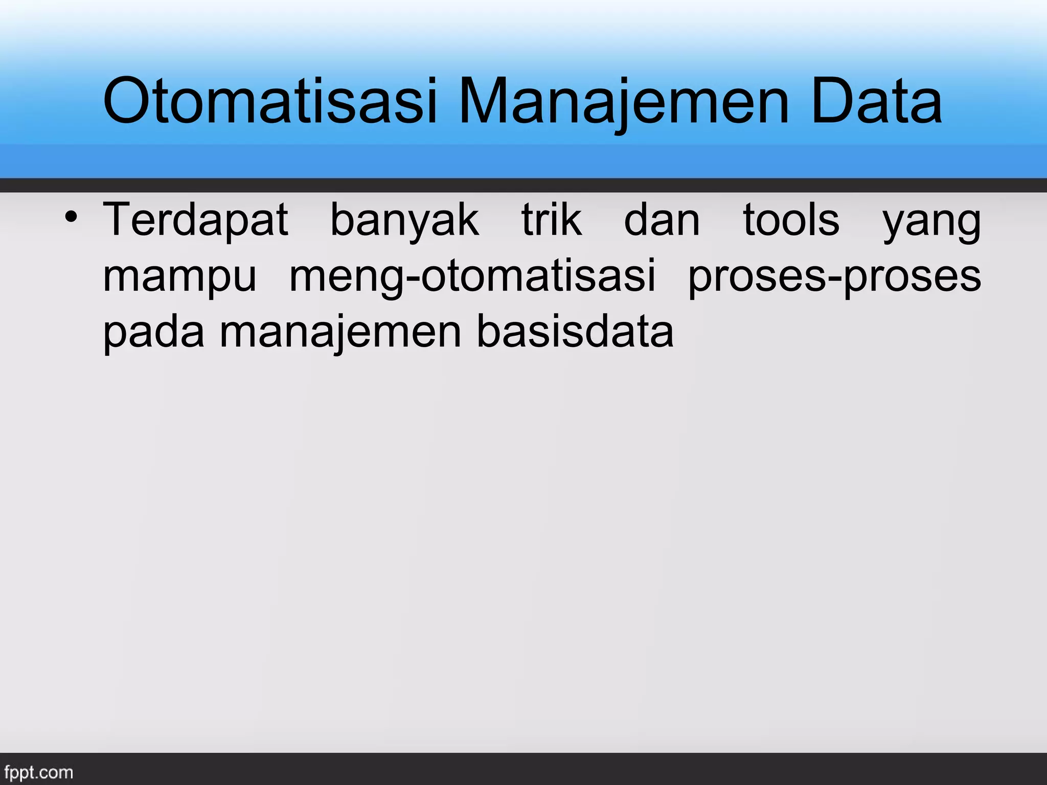 Trend In Database Administration Dbms Enterprise Scale Ppt