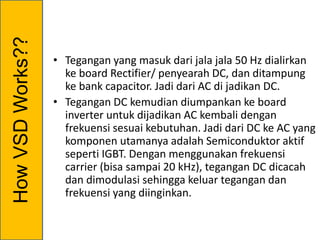 PRINCIPLE OF VARIABLE SPEED DRIVE AND SCHEMATIC DIAGRAM | PPTX