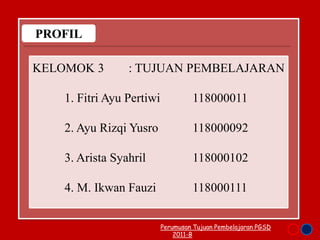 Ppt tujuan pemb | PPTX