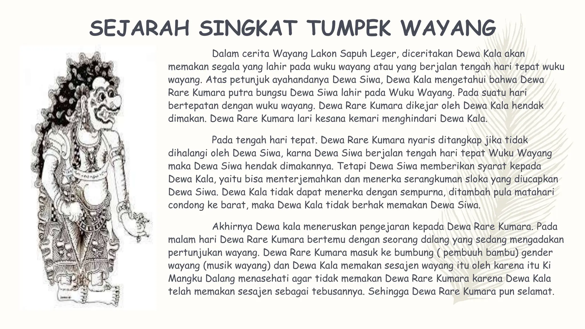 Presentasi Tentang Hari Raya Tumpek Wayang | PPTX