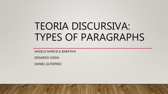 Ppt types of paragraphs | PPTX