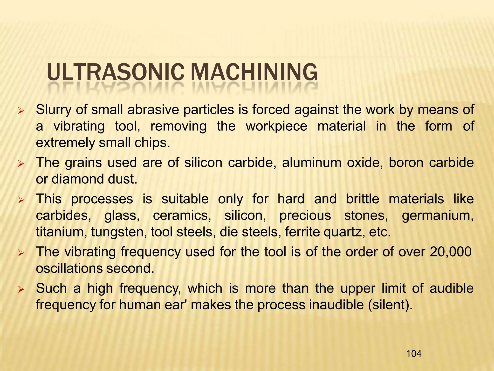 ppt_Non Traditional Machining Processpptx | PPT